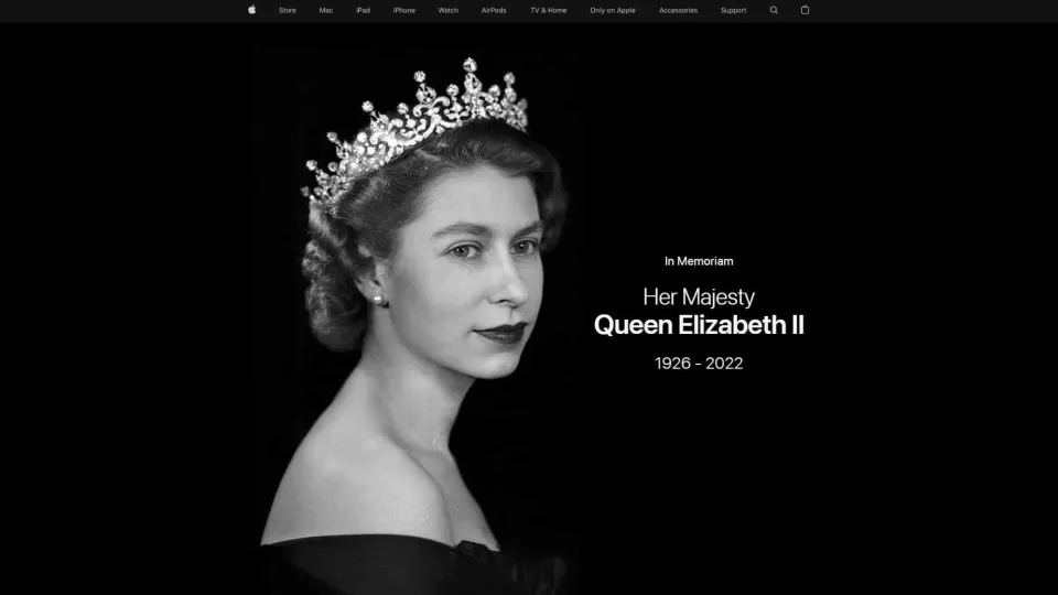 Apple presta homenagem à rainha Elizabeth II - Notícias ao Minuto Brasil