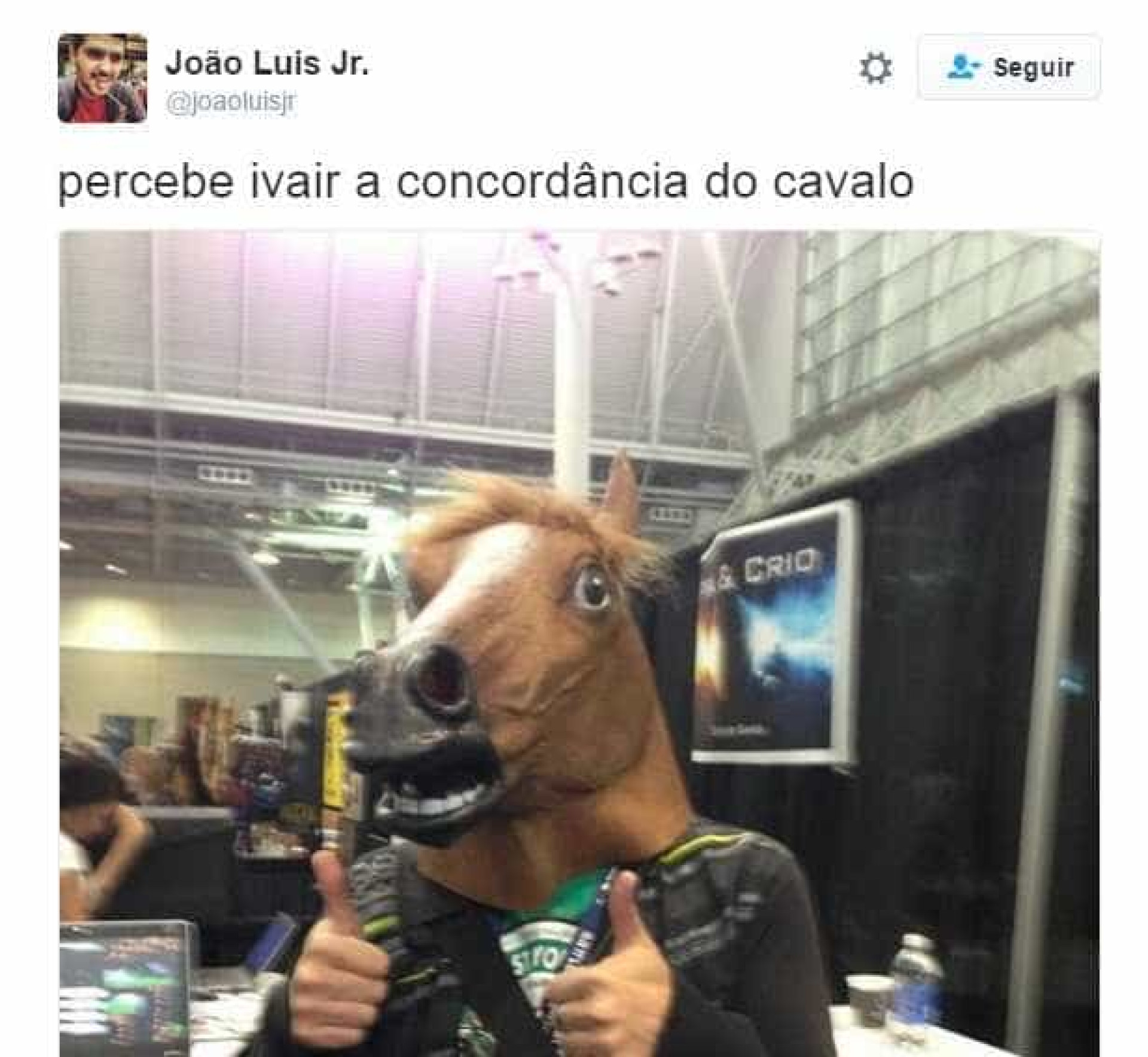 Saiba a história do meme 'Percebe, Ivair, a petulância do cavalo'